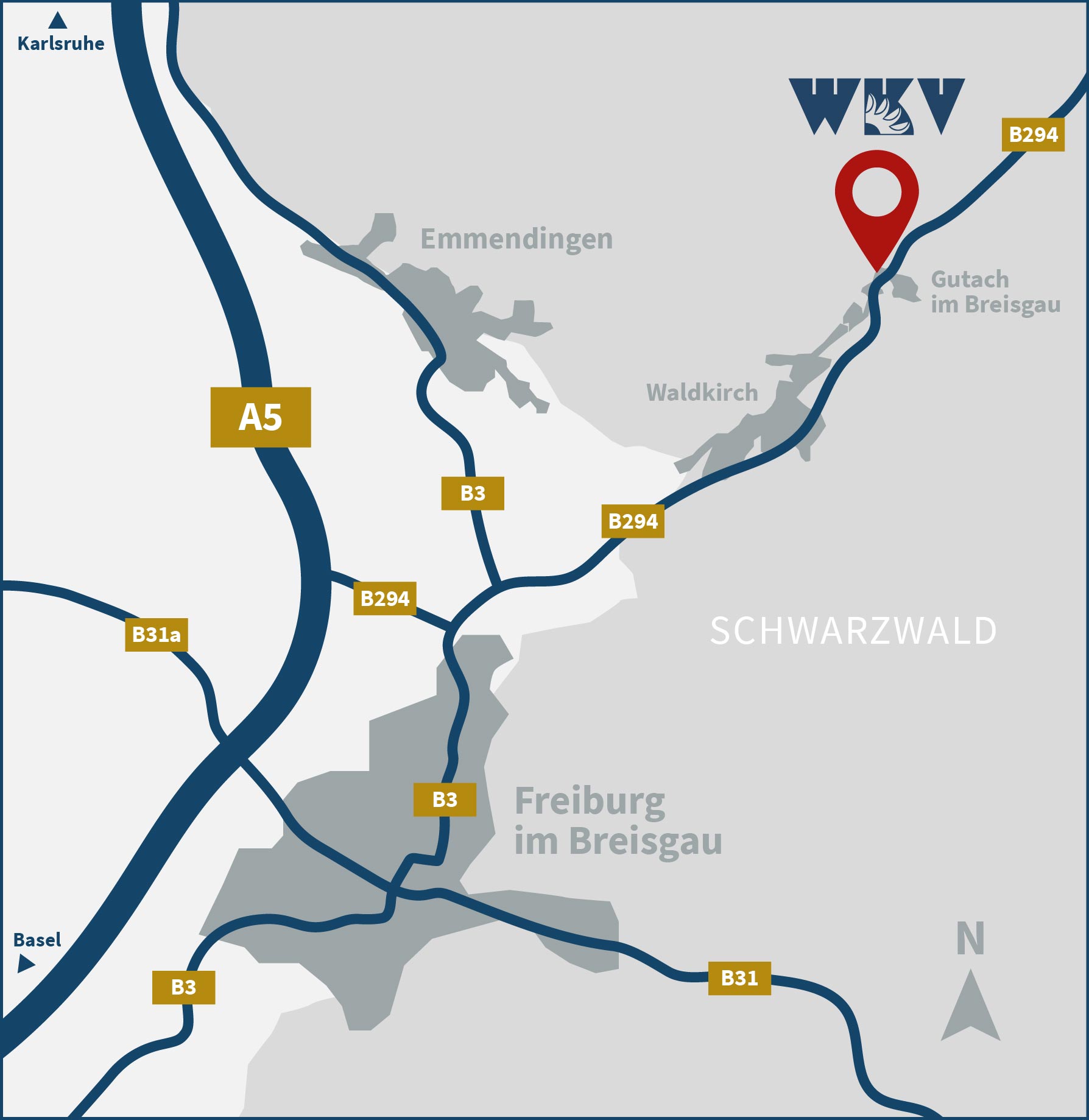 So finden Sie uns – WKV in Gutach bei Freiburg